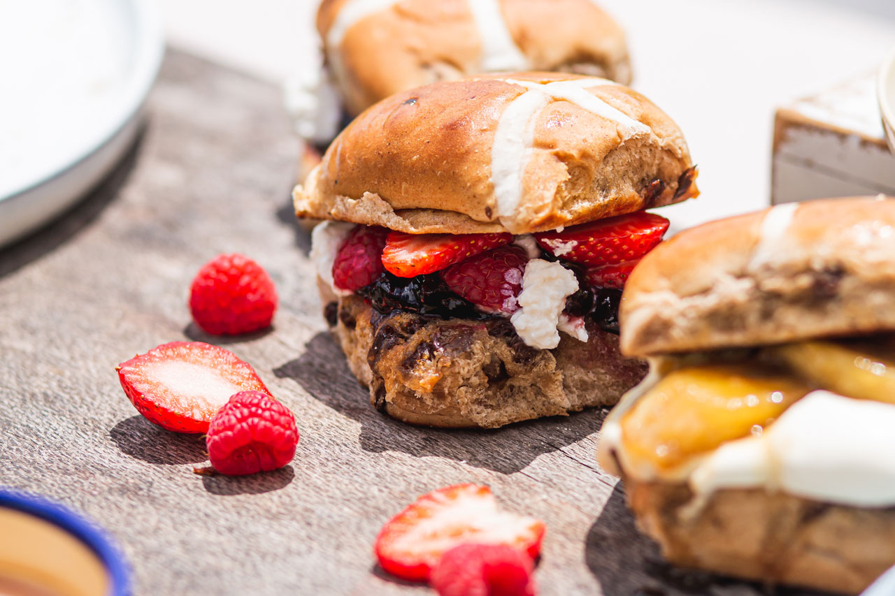 Loaded Hot Cross Buns - Hawthorne Garage