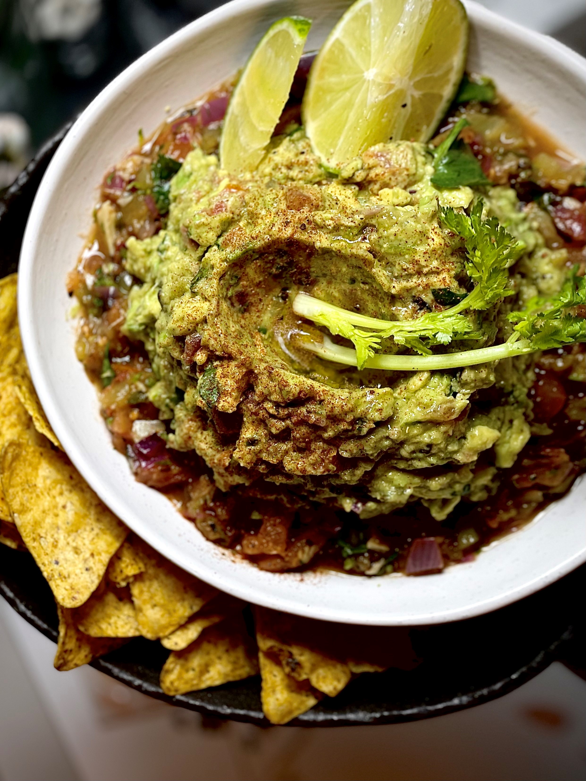 Grilled Guacamole & Pico De Gallo - Hawthorne Garage